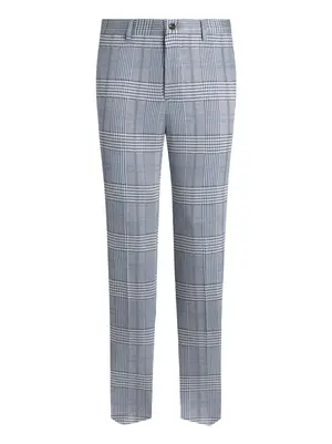 Etro Tailored Check Trousers - Blue