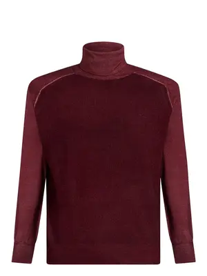 Etro Pegaso-appliqué Wool Jumper - Red