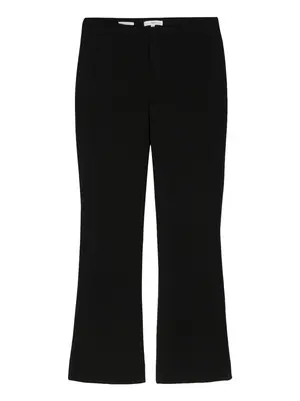 Vince Mid-rise Tapered-leg Trousers - Black