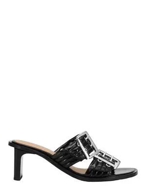 GANNI Belted Buckled Sandals - Black