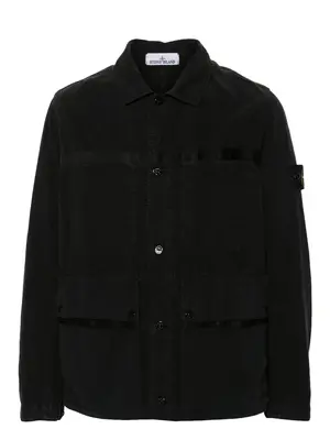 Stone Island Compass Badge Shirt Jacket - Black