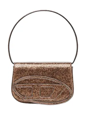 DIESEL® 1dr Glitter-embellished Shoulder Bag - Brown
