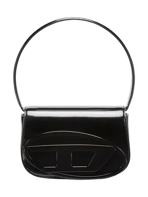 DIESEL 1dr Leather Shoulder Bag - Black
