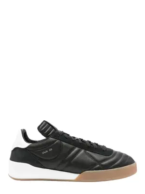 COURREGES Club 02 Leather Sneakers - Black