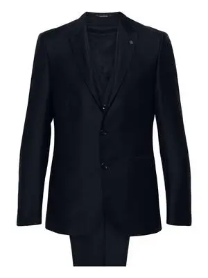 Tagliatore Single-breasted Wool Suit - Blue