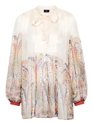ETRO ETRO Graphic-Print Silk Blouse