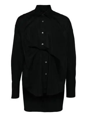 MARINA YEE Origami Cotton Shirt - Black