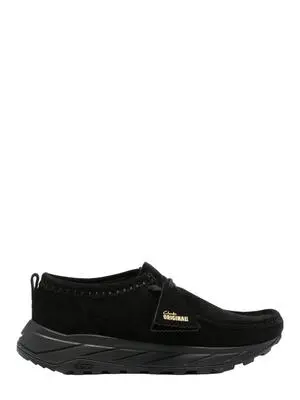 Clarks Torhill Lo Suede Derby Shoes - Black