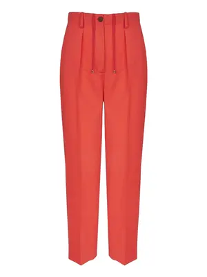 Lorena Antoniazzi Tailored Tapered-leg Trousers - Red