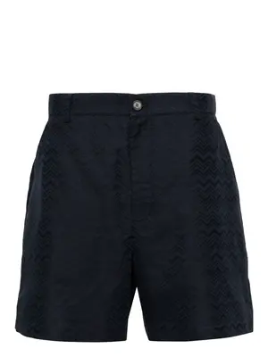 Missoni Chevron-jacquard Chino Shorts - Blue