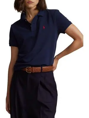Polo Ralph Lauren Classic Fit Piqué Polo - Newport Navy/red Pp