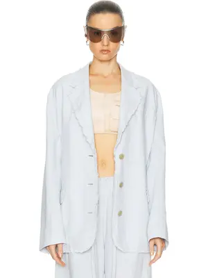 Acne Studios Jimoni Baggy Blazer - Pale Blue