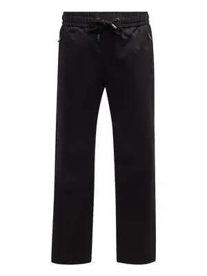 Dolce & Gabbana Stretch Cotton Drawstring Pants - Black