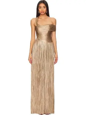 MARIA LUCIA HOHAN Serene Gown - Bronze Jade