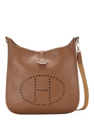 Hermès Hermès Kraft Courchevel Evelyne I GM Shoulder Bag Brown