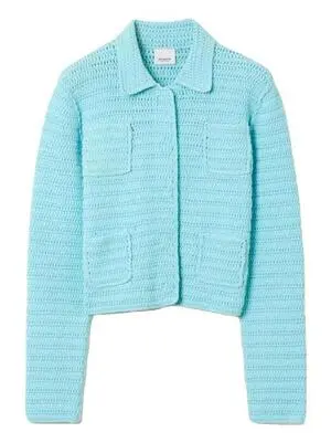 Burberry Crochet Jacket - Blue