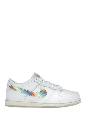 Nike Dunk Low Se Rainbow Lace Swoosh - White