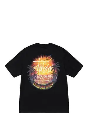 StÜssy Sunset Tee Shirt - Black