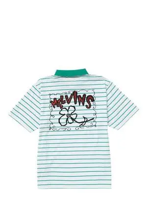 Supreme Melvins Stripe Polo Shirt - White