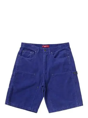Supreme Washed Corduroy Double Knee Painter Short - Blue