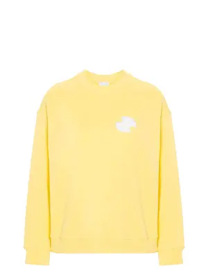 Patou Logo Appliqué Sweatshirt - Yellow