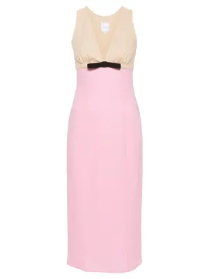 Patou Two-tone Midi Dress - Pink