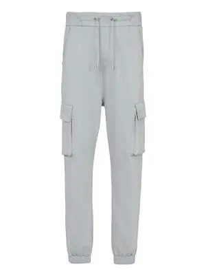 Balmain Logo-print Cotton Cargo Track Pants - Grey