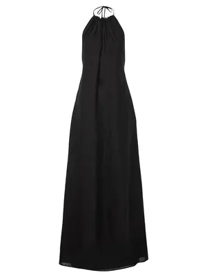 NILI LOTAN Lelia Halterneck Maxi Dress - Black