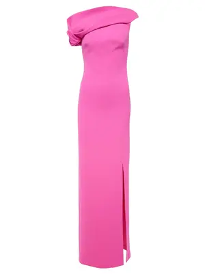 Safiyaa Dara Crêpe Gown - Pink
