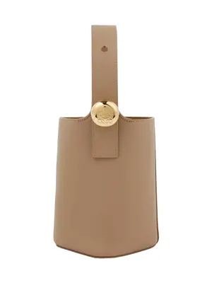 Loewe Pebble Mini Bucket Bag - Beige