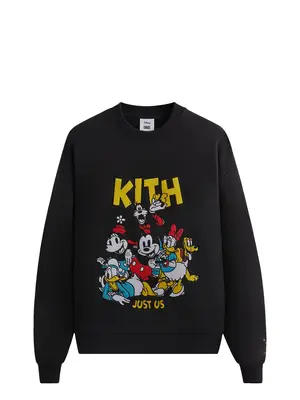 Kith For Mickey & Friends Forever Vintage Crewneck - Black