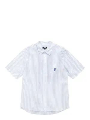 StÜssy Boxy Striped Shirt - Blue