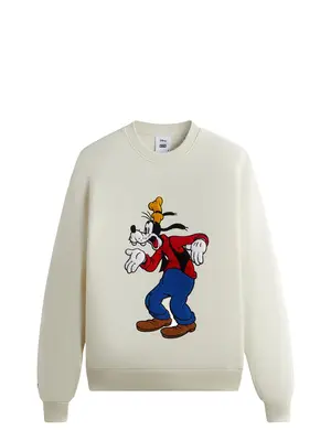 Kith For Mickey & Friends Astonished Goofy Vintage Crewneck 'sandrift - Cream