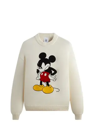 Kith For Mickey & Friends Mickey Crewneck Sweater - Cream