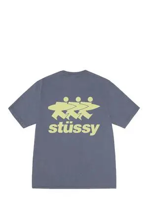 StÜssy Surfwalk Pigment Dyed Tee Shirt - Indigo