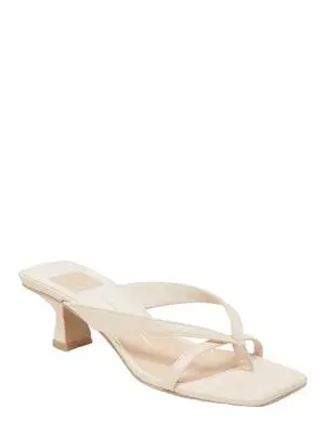 Dolce Vita Brevel Kitten Heel Flip Flop - Bone Leather