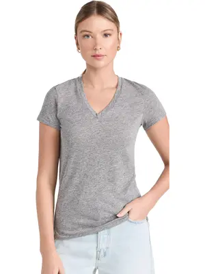 Stateside Triblend V-neck Tee - Heather Grey