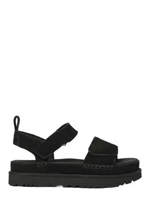 UGG Ugg Goldenstar Suede Platform Sandals Black