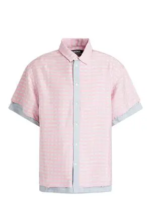 JACQUEMUS Melancia Gingham Jacquard Shirt