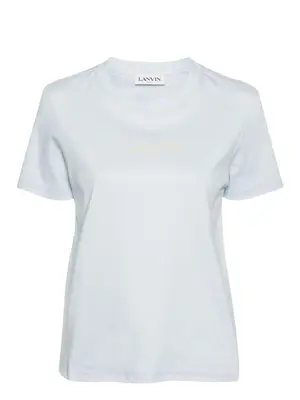 LANVIN Embroidered Logo T-shirt - Blue