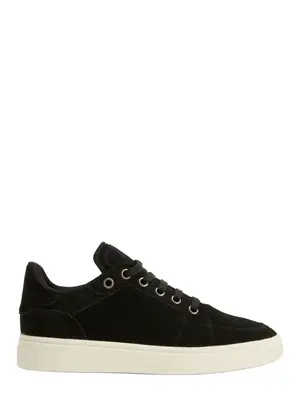 GIUSEPPE ZANOTTI Lace-up Low-top Sneakers - Black