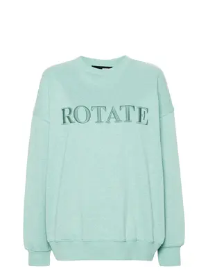 ROTATE BY BIRGER CHRISTENSEN Logo-embroidered Sweatshirt - Green