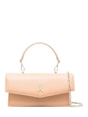 Patrizia Pepe Fly Bamby Leather Shoulder Bag - Neutrals