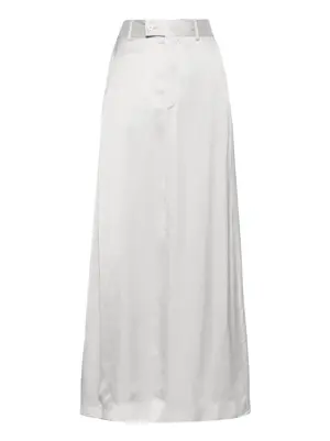 MAISON MARGIELA Satin Wrap Skirt - Silver