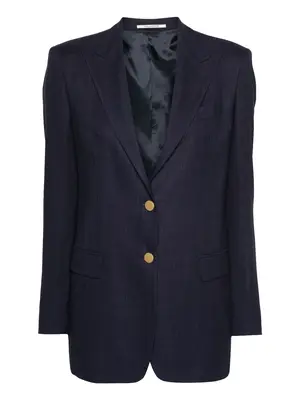 TAGLIATORE Tagliatore Single-Breasted Jacquard Blazer