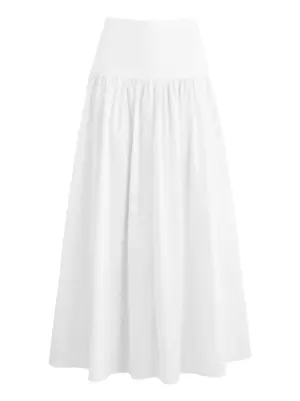BIRD & KNOLL-Solana Cotton Maxi Skirt