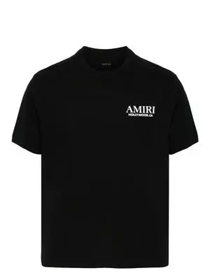 Amiri Bones Stacked Cotton T-shirt - Black