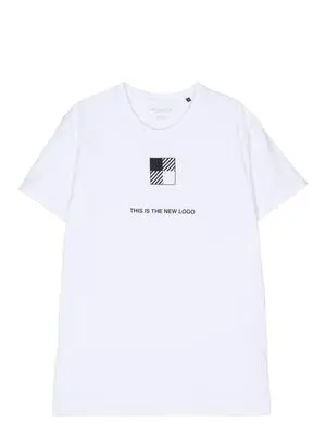 WOOLRICH Slogan-print Cotton T-shirt