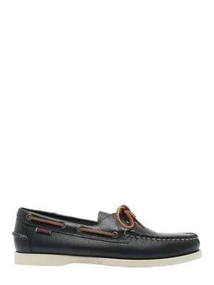SEBAGO Portland Martellato Leather Boat Shoes - Blue