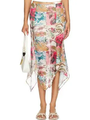 MORE TO COME Lara Midi Skirt - Multi